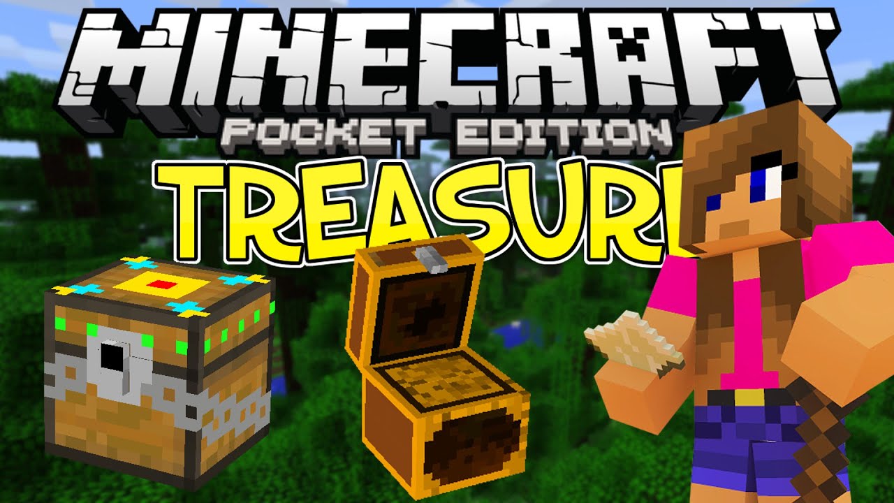 [0.10.5] Treasure Mod - Minecraft Pocket Edition- (DOWNLOAD) - YouTube