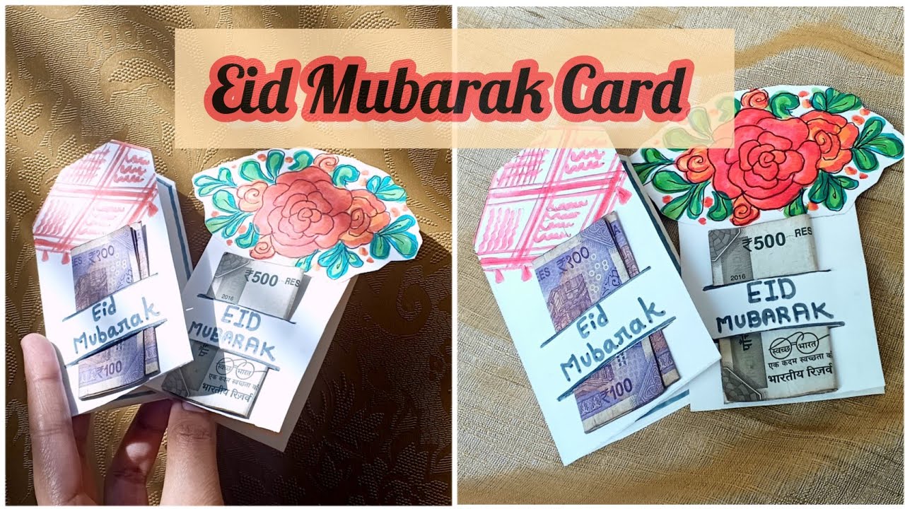 Eid tuck Card | Eid Card | How to make Eid Card at home - YouTube
