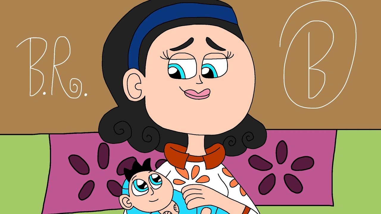 Fran Lockwood With Baby Flint On The Couch / Trace SpeedDraw Digitally ...