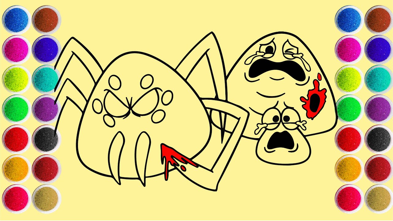 [Drawing] Spider Pou Dark Secret - Bou's Revenge - Sand Painting - YouTube