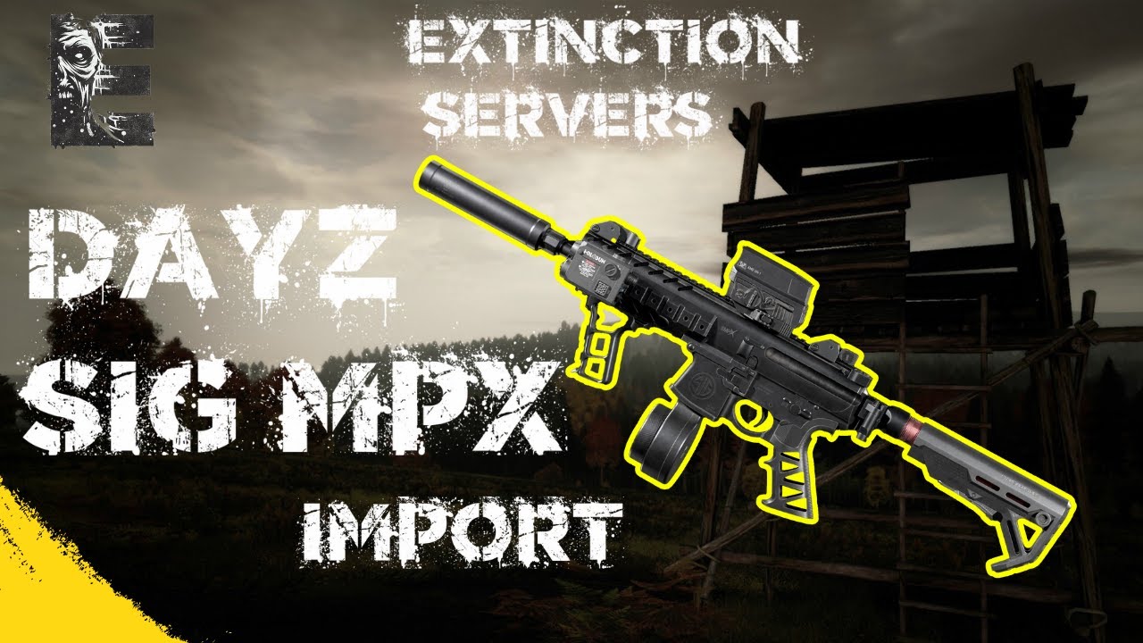 DayZ SIG MPX weapon import to exclusive Extinction Servers Weapon Pack ...