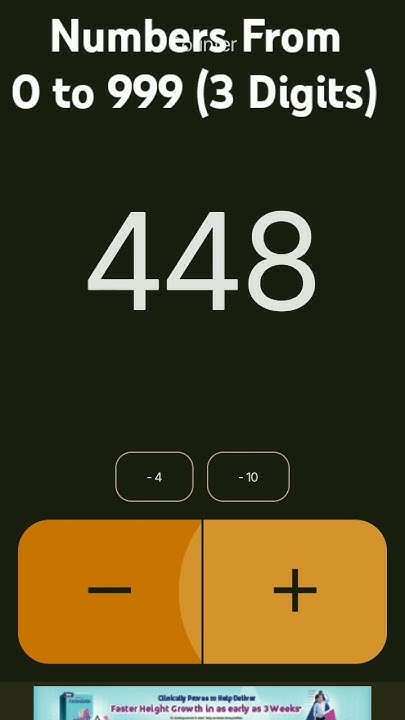 Numbers From 0 to 999 (3 Digits) - YouTube