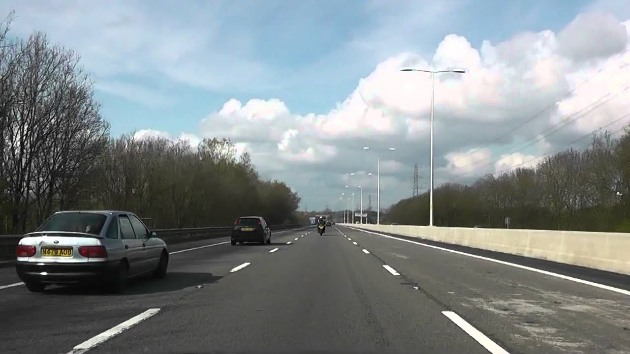Driving On The M5 Motorway From J4 (Birmingham SW) To J3 (Birmingham ...