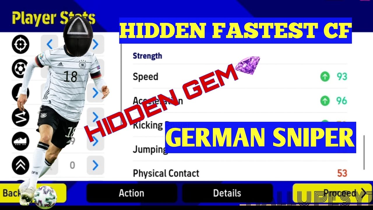 Hidden Gem !💎 Underrated Fastest CF | German Sniper in Efootball ...