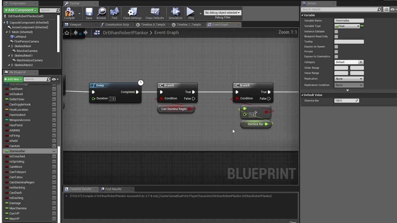 Game Dev Vlog Pt 15 :( Stamina System/Ui Setups - YouTube