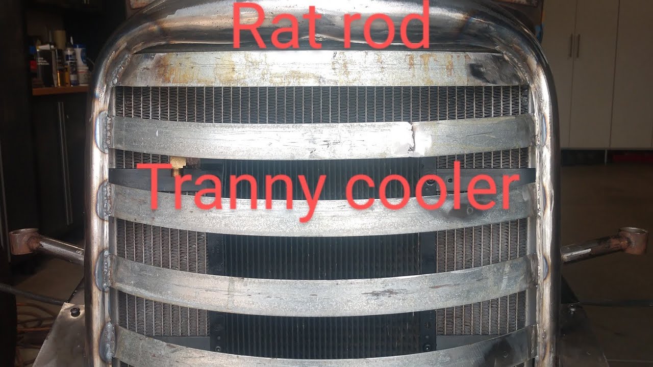 How to install a trans cooler Rat ROD #radiator#ratrod#hot rod - YouTube