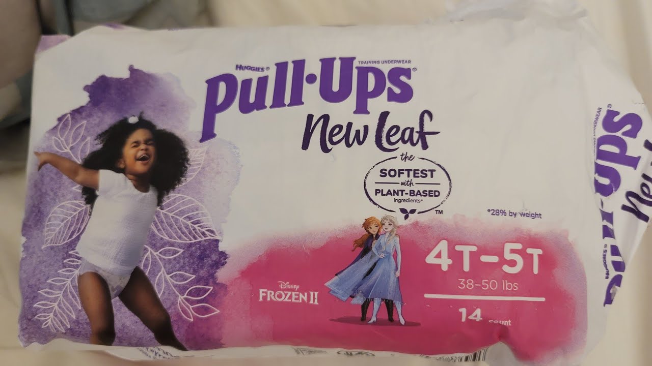 Huggies Pull ups New Leaf Soak and squish - YouTube