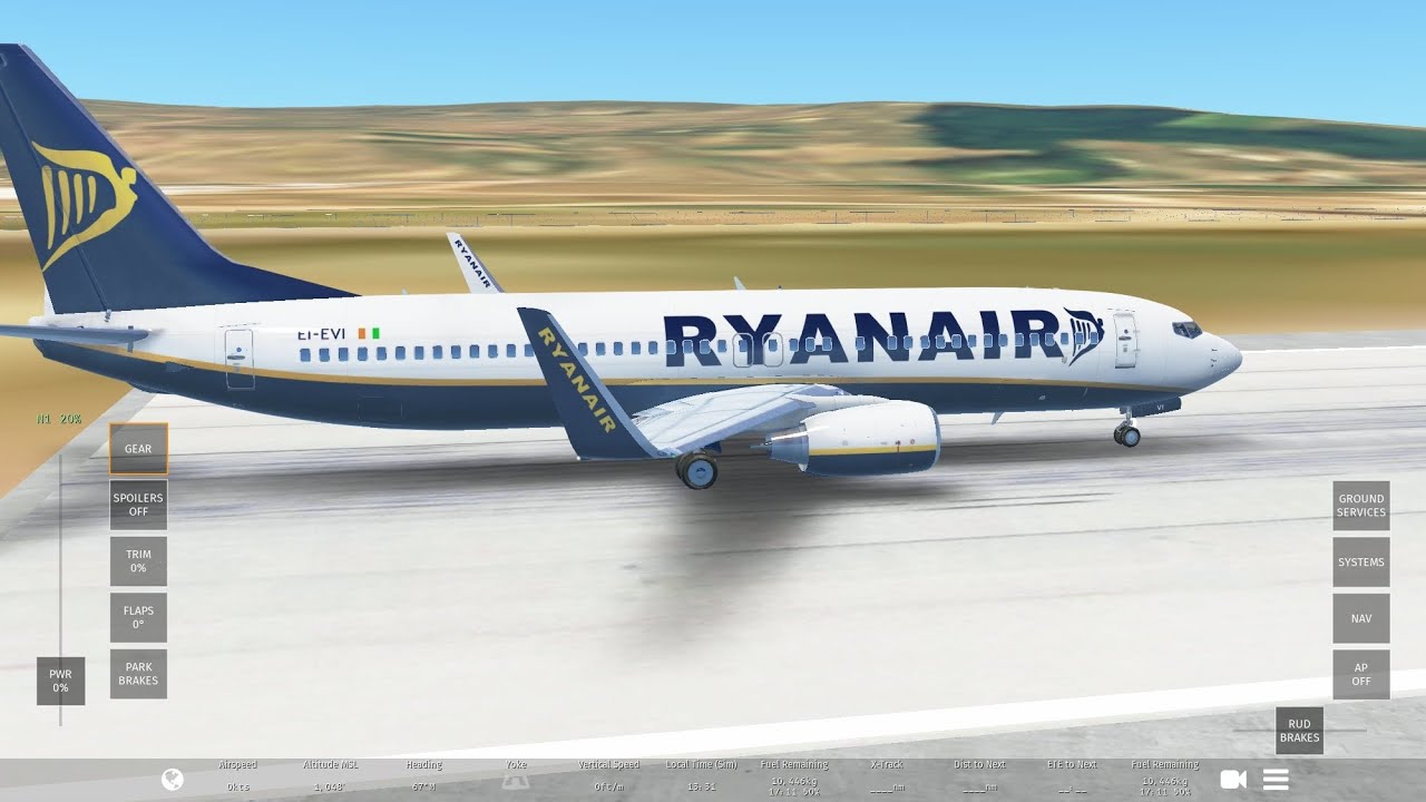 RYANAIR hard landing at cluj. infinite flight - YouTube