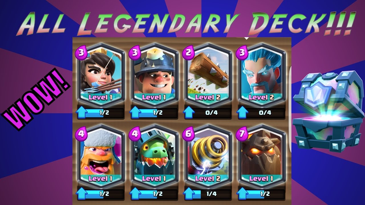 All legendary Deck Clash Royale. Is it GOOD? - YouTube