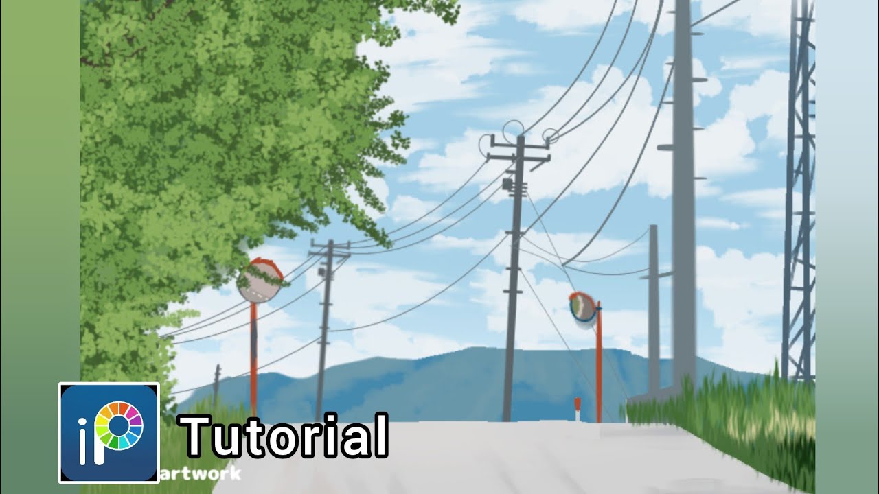 How To Draw Anime Background In ibisPaintx | Tutorial - YouTube