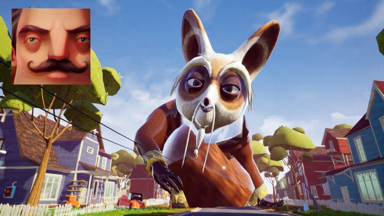 Hello Neighbor - My New Neighbor Kung Fu Panda Big Master Shifu Act 2 ...