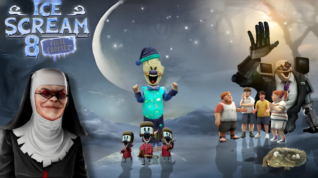 J FUNNY SCENE | ICE SCREAM 8 GAMEPLAY - YouTube