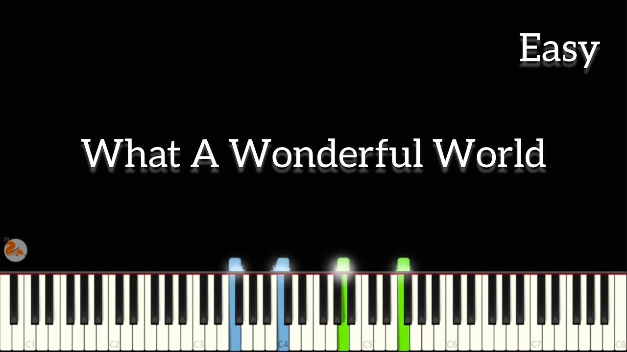What A Wonderful World - Easy Piano Tutorial - YouTube