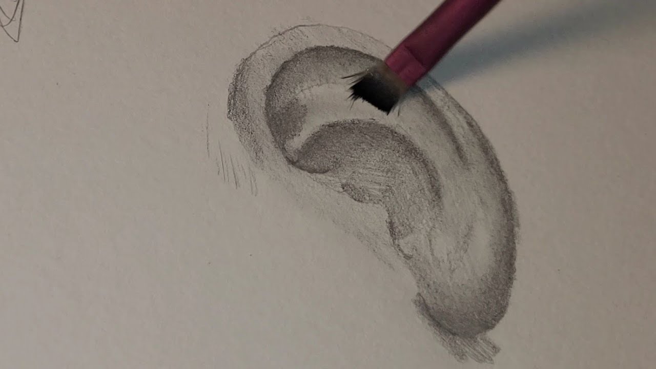 🎨¡DIBUJA una OREJA REALISTA paso a paso!👂 (¡Te va a sorprender el ...