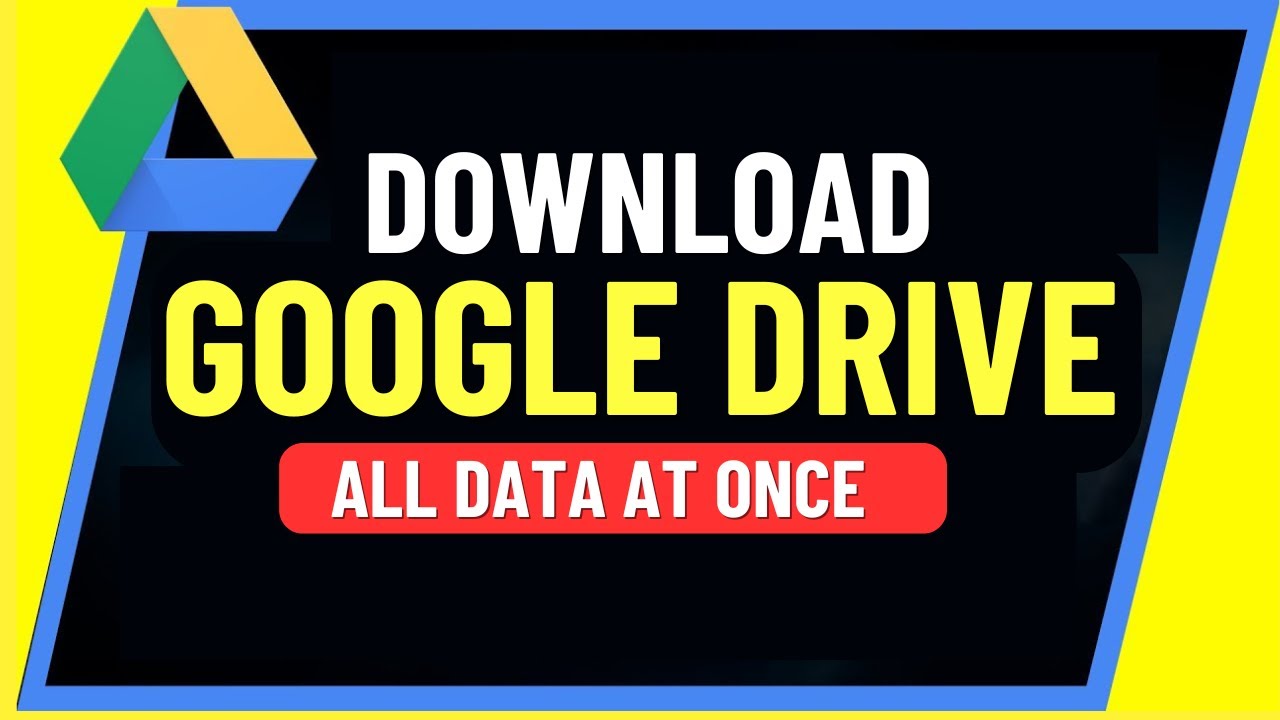 How to Download All Files From Google Drive At once { Step By Step } - YouTube