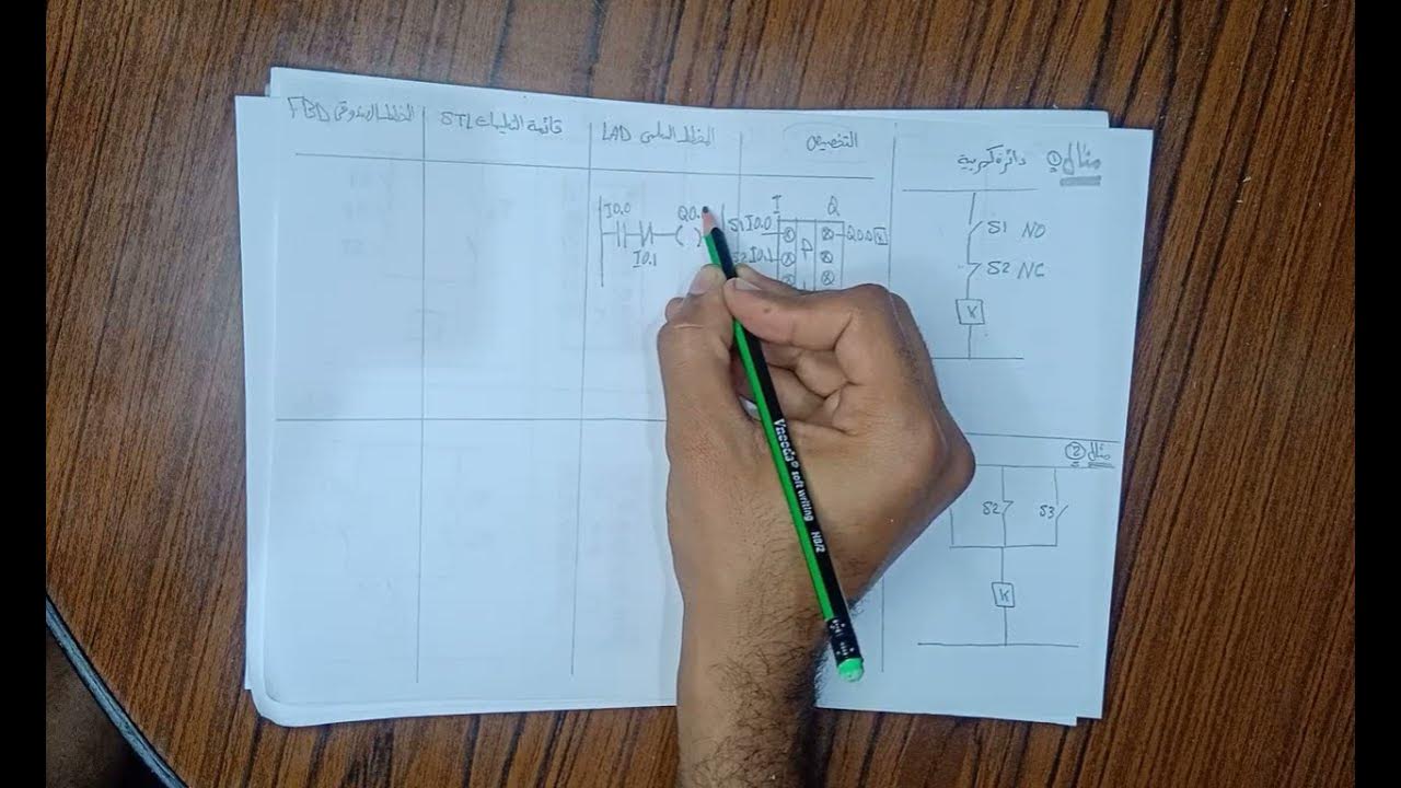 شرح مادة PLC - الباب الثاني الجزء الثاني - حل أمثلة على برامج ال LAD و ...