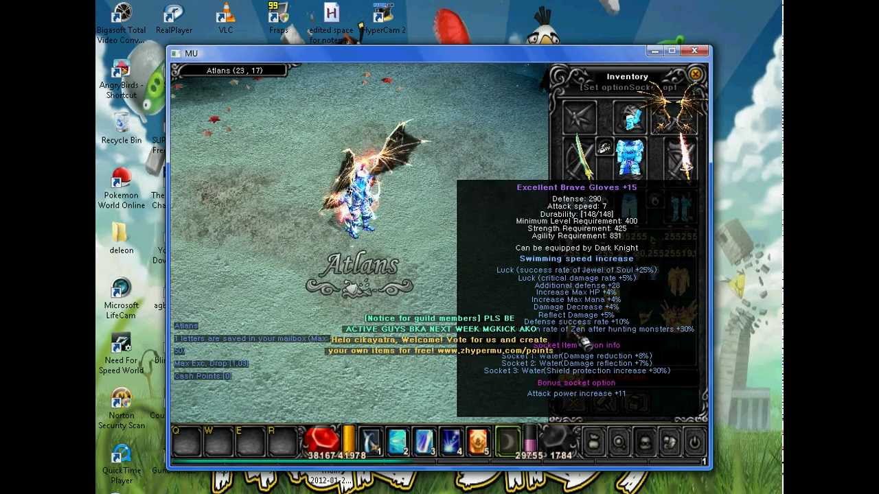 my gear and items in zhypermu - YouTube