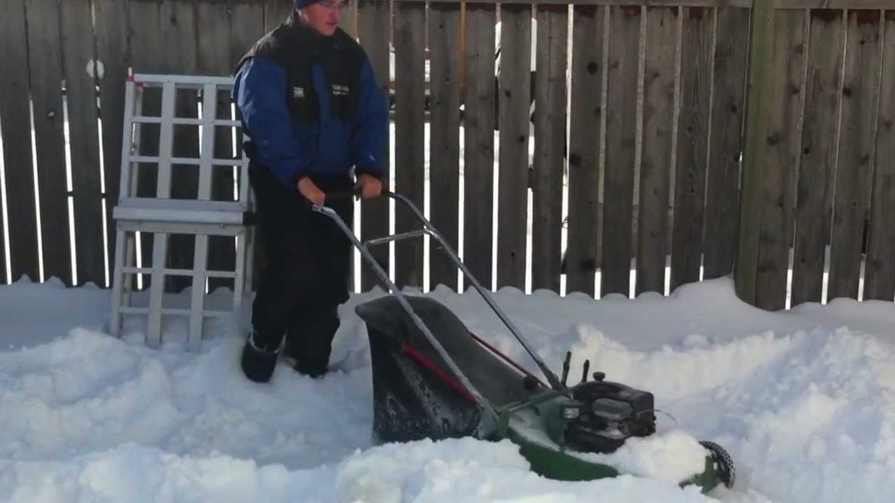 Redneck Snowblower - YouTube