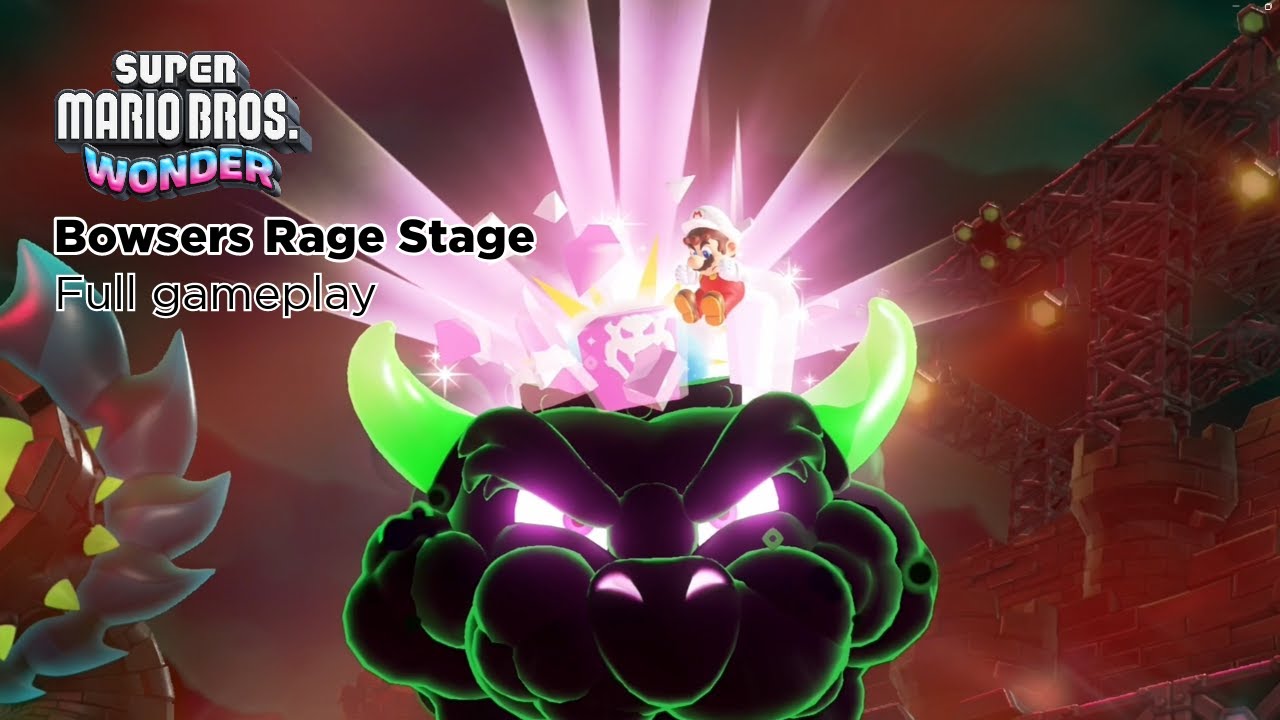 Super Mario Bros. Wonder | Bowsers Rage Stage #1 [4K] - YouTube