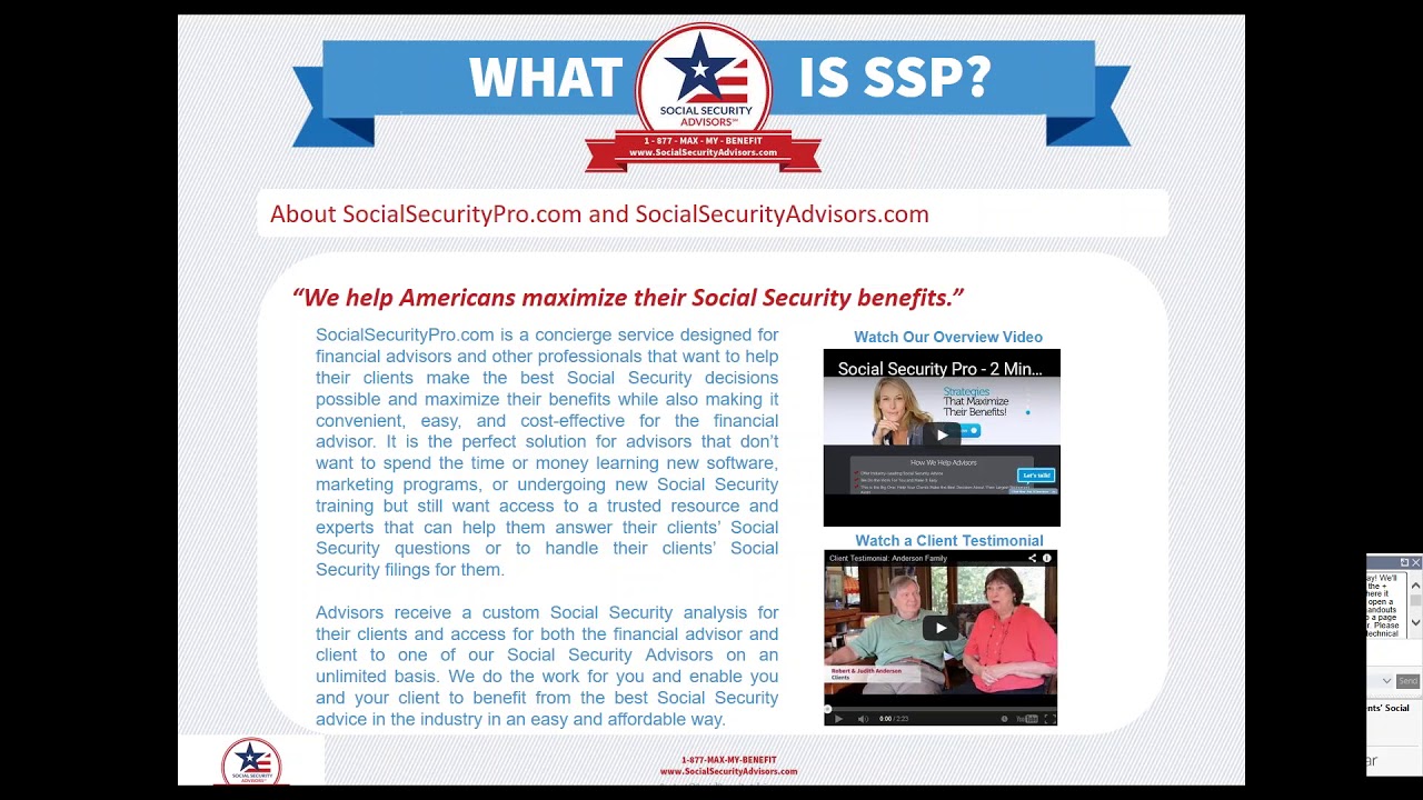Maximizing Your Clients' Social Security by Matthew Allen, CEO Social ...