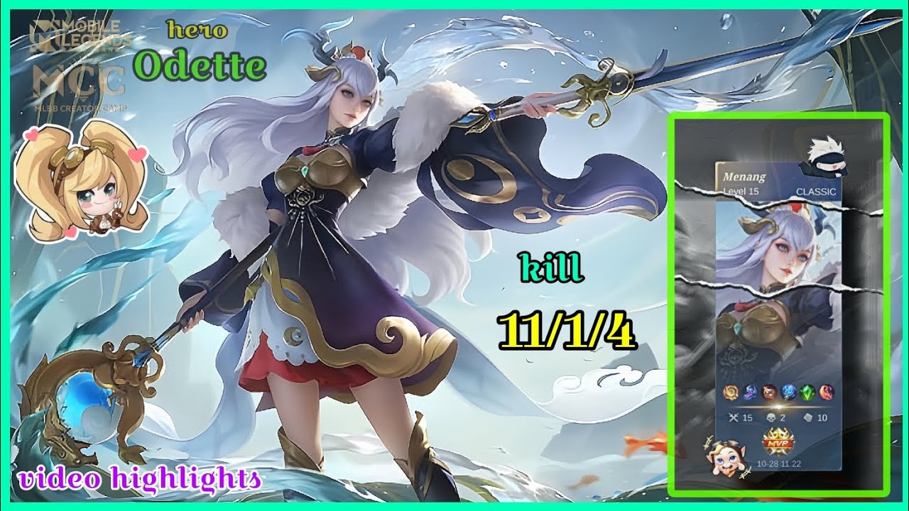 N5 - hero Odette Game play | Mobile Legends | video highlights | Mlbb ...