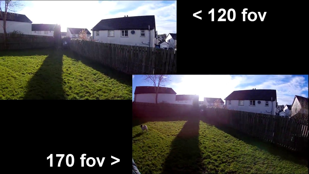 Runcam2 120 degree V 170 degree FOV test - YouTube