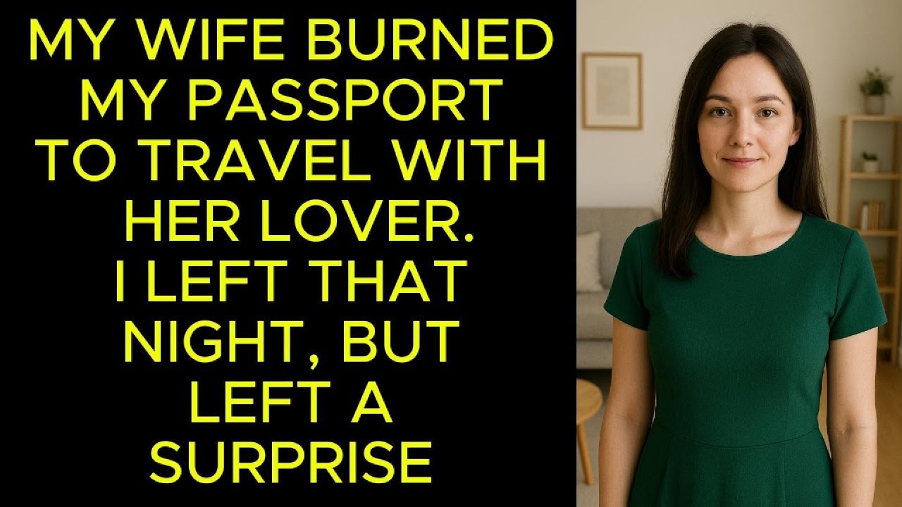 MY WIFE BURNED MY PASSPORT TO TRAVEL WITH HER LOVER. I LEFT THAT NIGHT ...