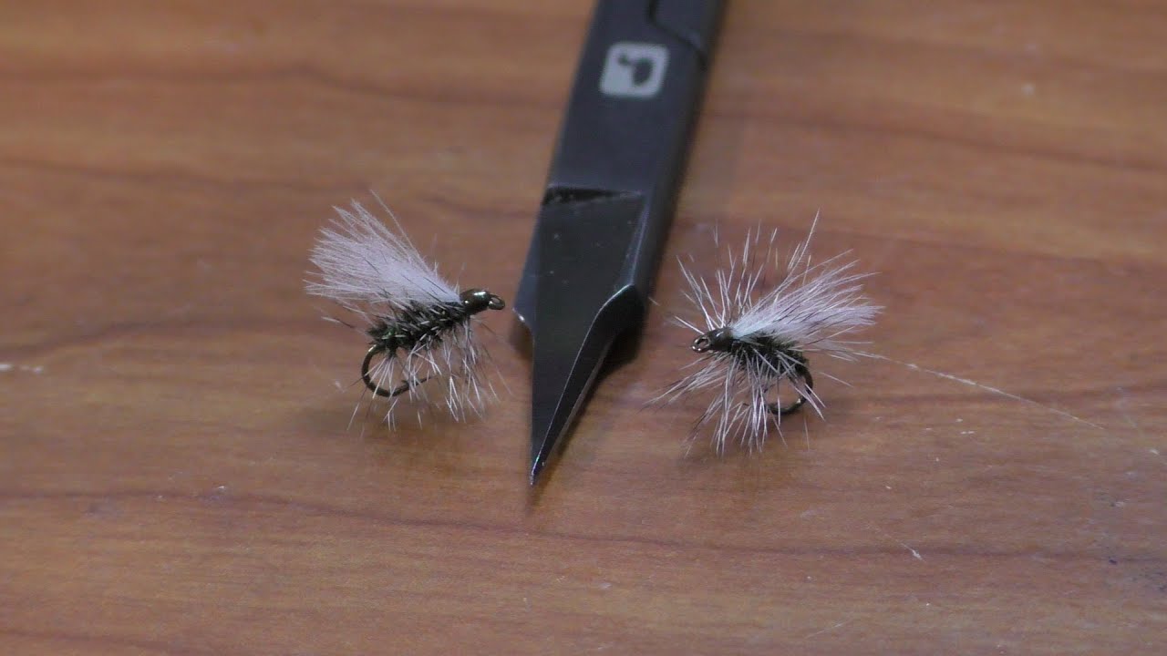 fly tying with hugh! cdc cluster midge. - YouTube
