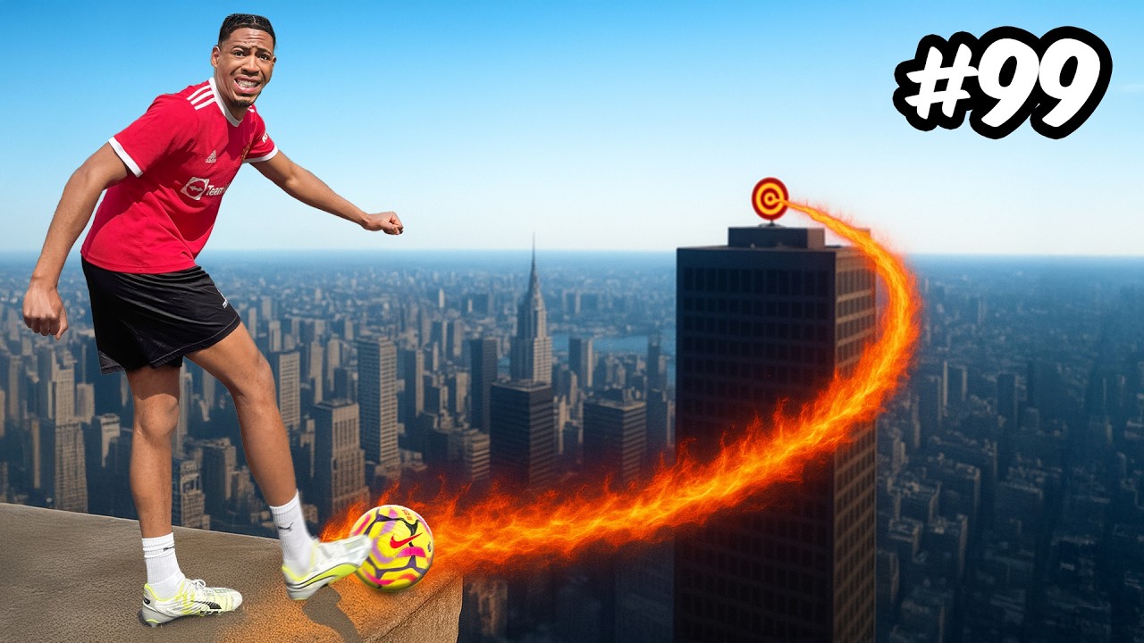 Level 1 to 100 Impossible Football Challenges - YouTube