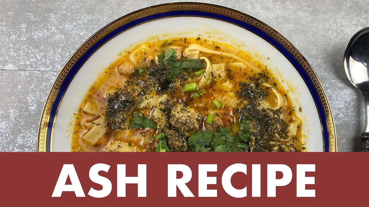 Pasta & Meatballs Soup ( Ash / Aush ) Recipe - YouTube