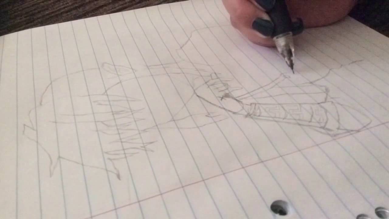 The Legend of Zelda Breath Of The Wild Link Drawing - YouTube