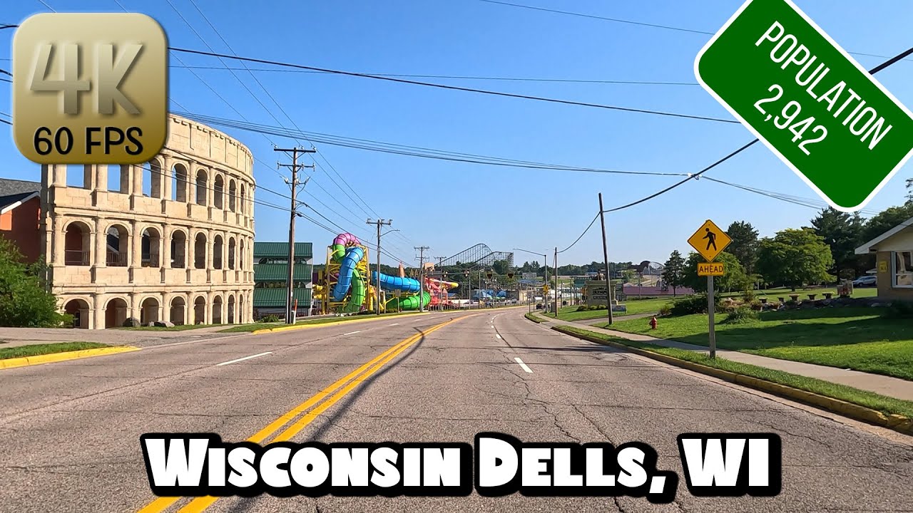 Driving Around Wisconsin Dells, Wisconsin in 4k Video - YouTube