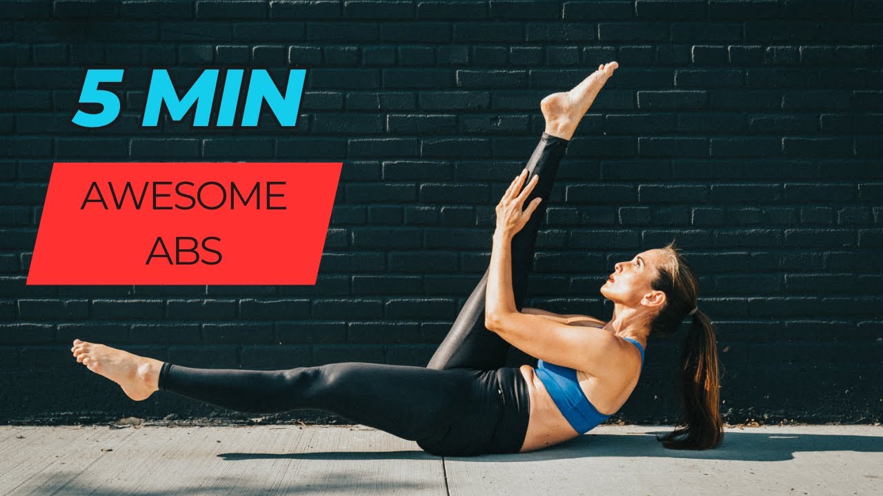 AWESOME ABS CHALLENGE: Day 7 5min Abs - YouTube