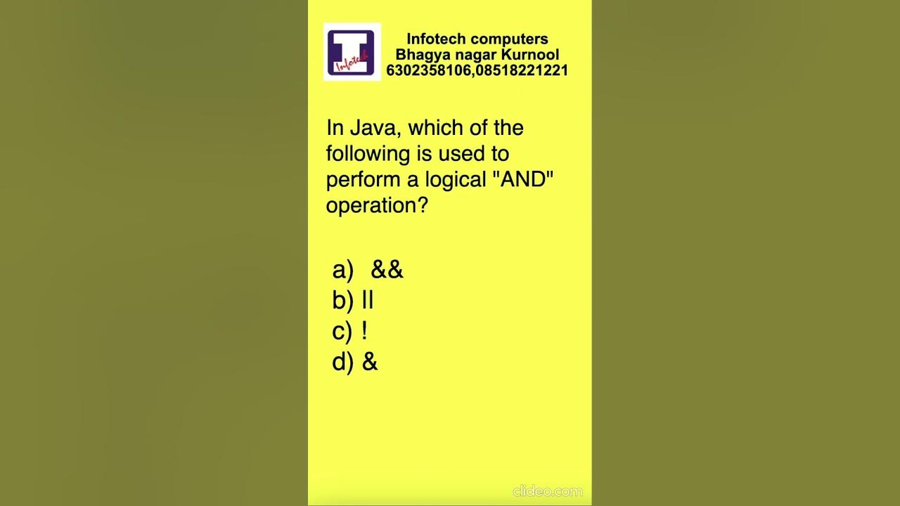 43 java Quiz Infotech Computers Bhagyanagar Kurnool 6302358106, 08518221221 #CodeQuiz#ShortsQuiz ...