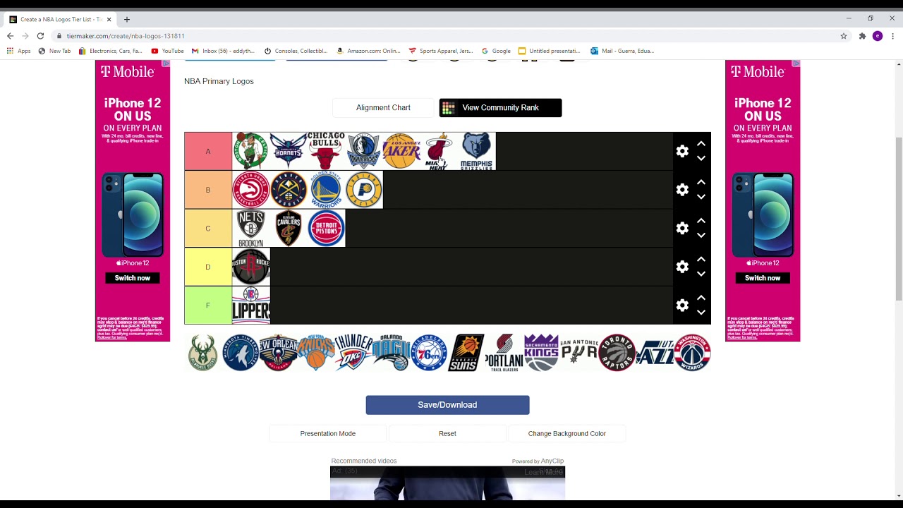 My ranking on all NBA logos worst to best - YouTube
