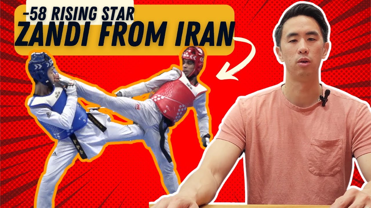 Modern Taekwondo Strategies! Zandi From IRI -58KG Breakdown - YouTube