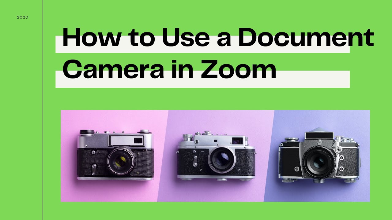 How to Show a Document Camera in Zoom - YouTube