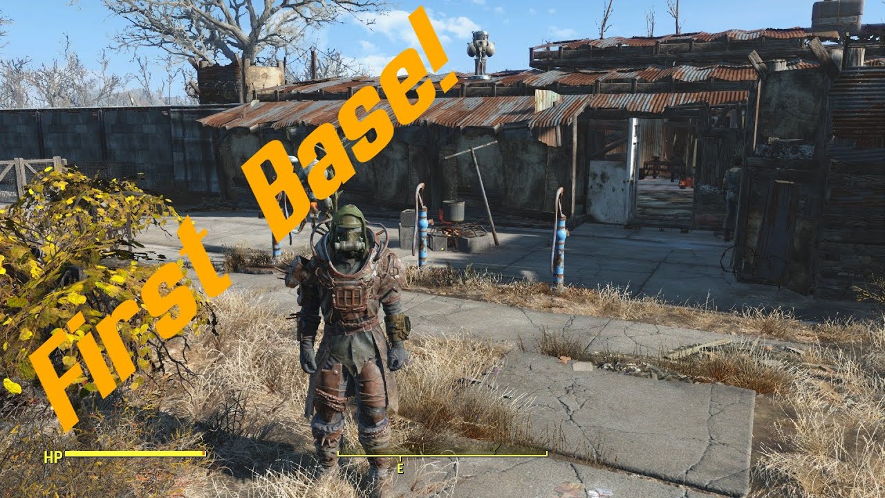 Fallout 4: Epic Starter Base - Sanctuary - YouTube