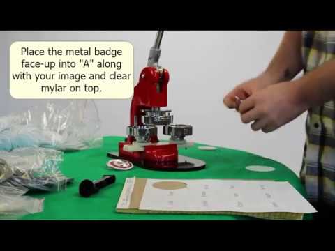 Button Maker Press How-To - Commercial Bargains Inc - YouTube