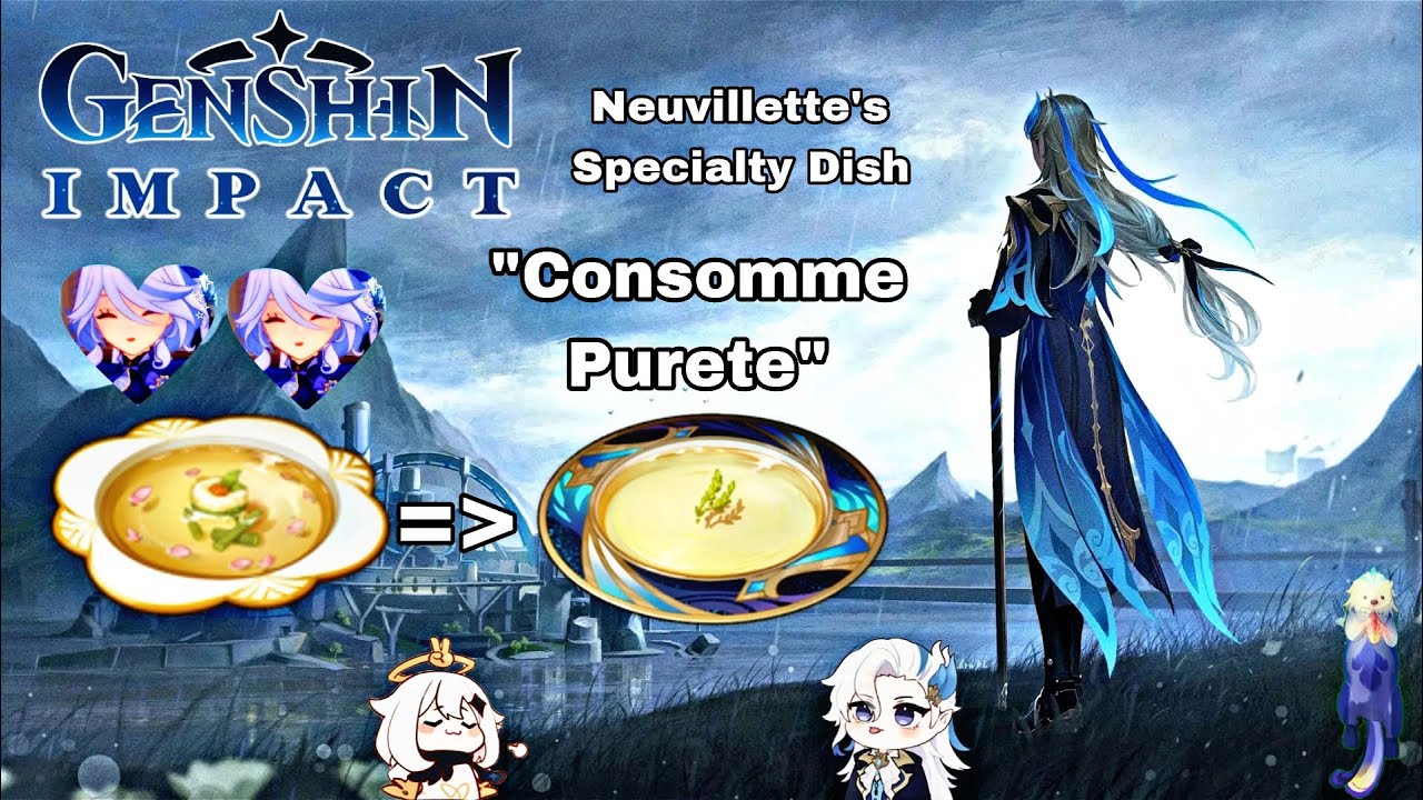 Neuvillette's specialty dish "Consomme Purete" - YouTube