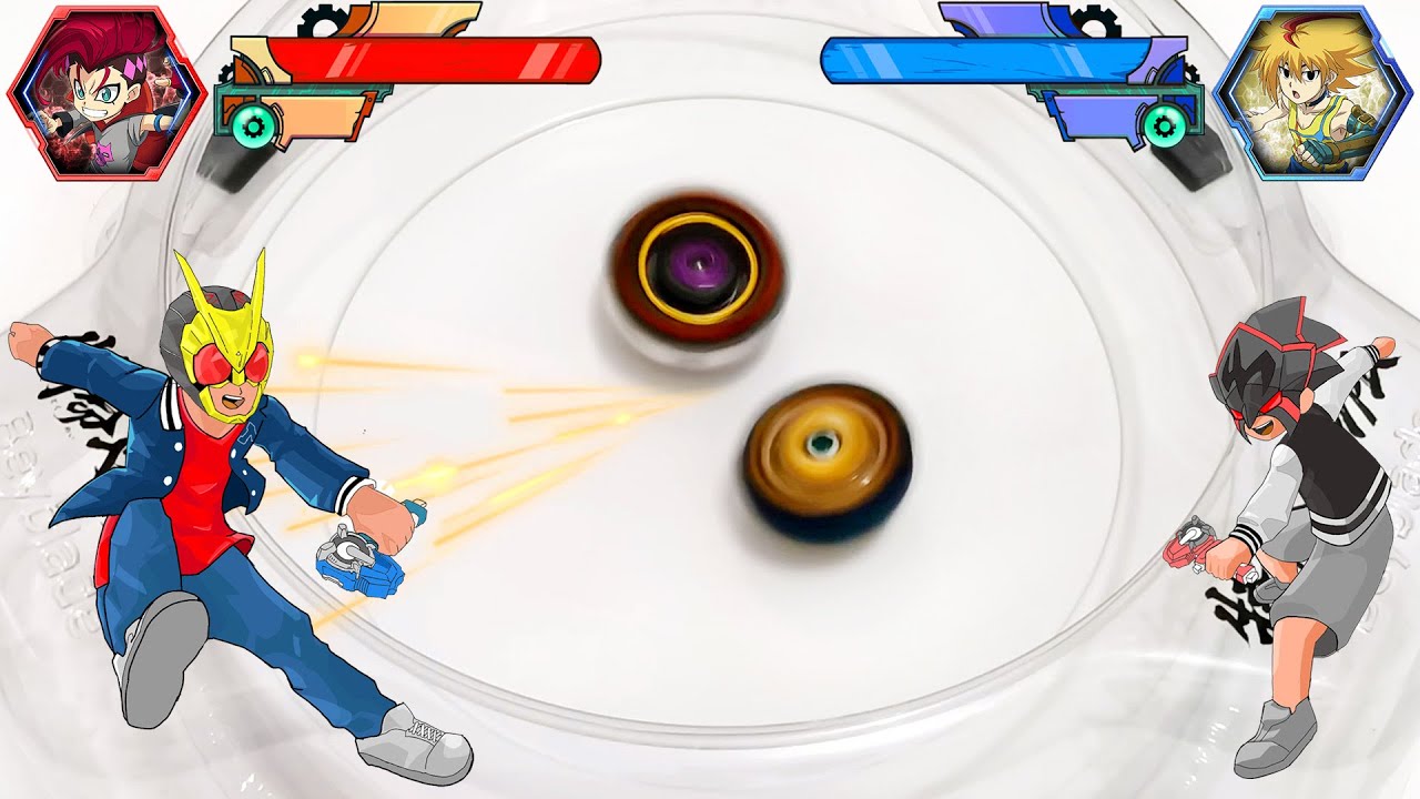 BELL VS FREE | Beyblade Burst DB in Real Life! Beyblade Burst Dynamite ...