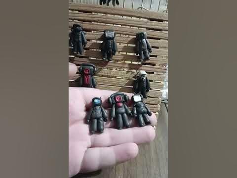 маленькие тв вумен камера вумен и спикер вумен из пластилина - YouTube