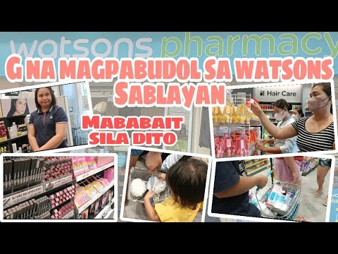 VLOG 028 WATSONS OPENING IN SABLAYAN | KAPAG INGGIT HUWAG PIKIT DAPAT ...