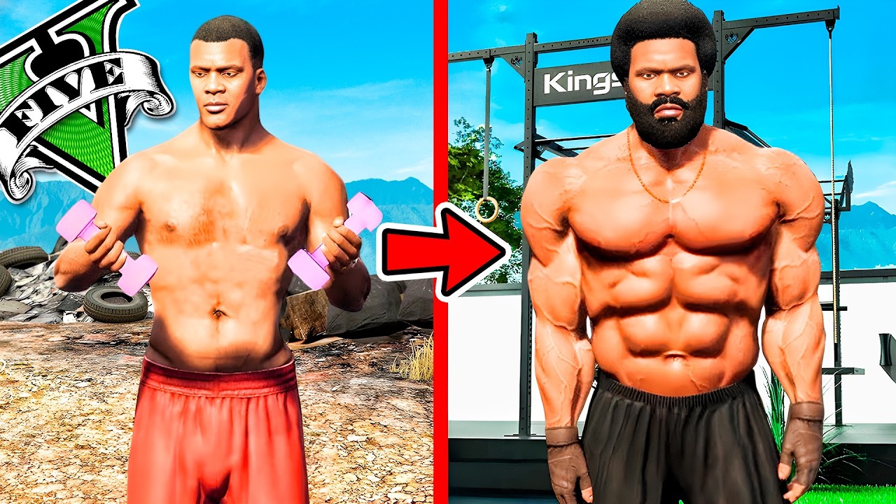 ME CONVIERTO en el HOMBRE mas MUSCULOSO de GTA 5 - YouTube