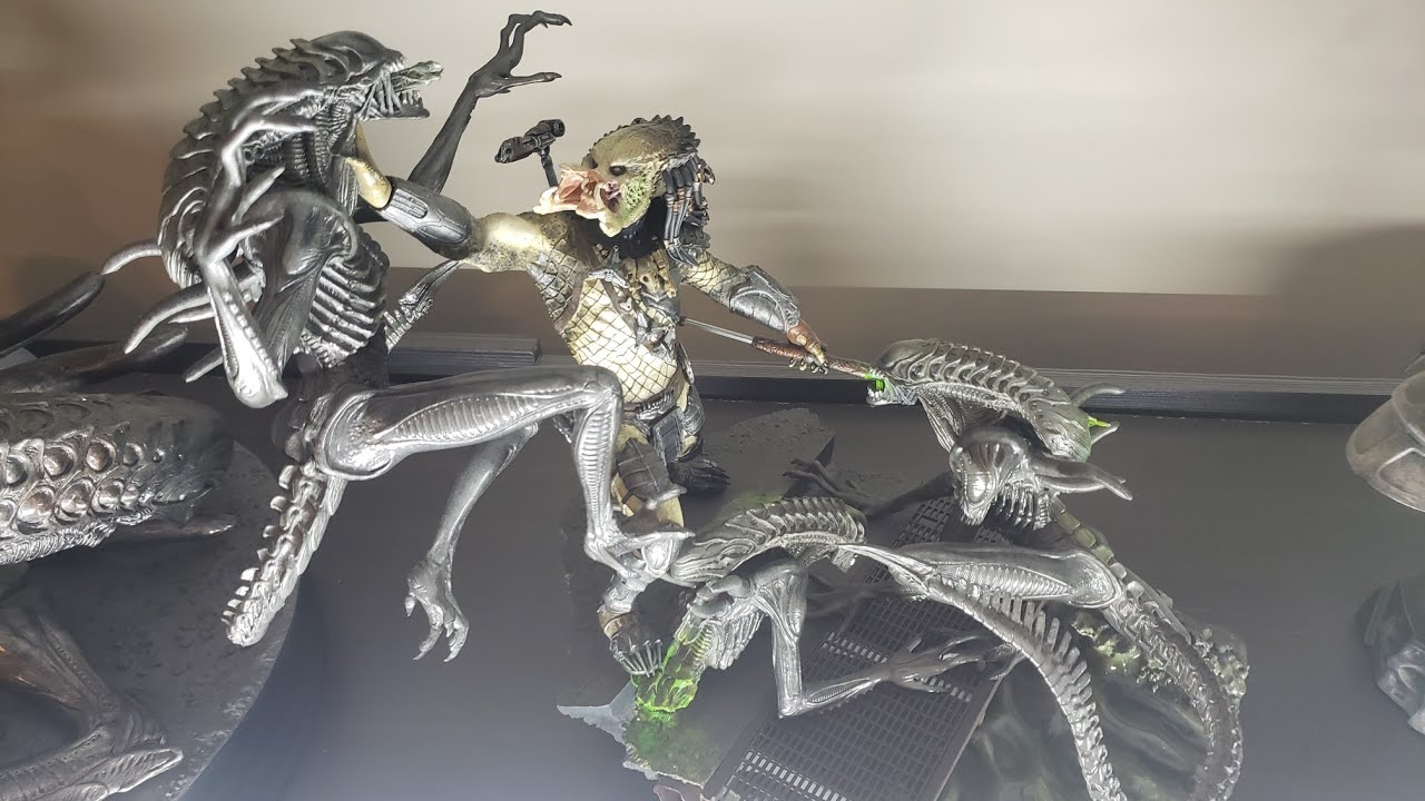 Avpr diorama sideshow exclusive alien vs predator - YouTube