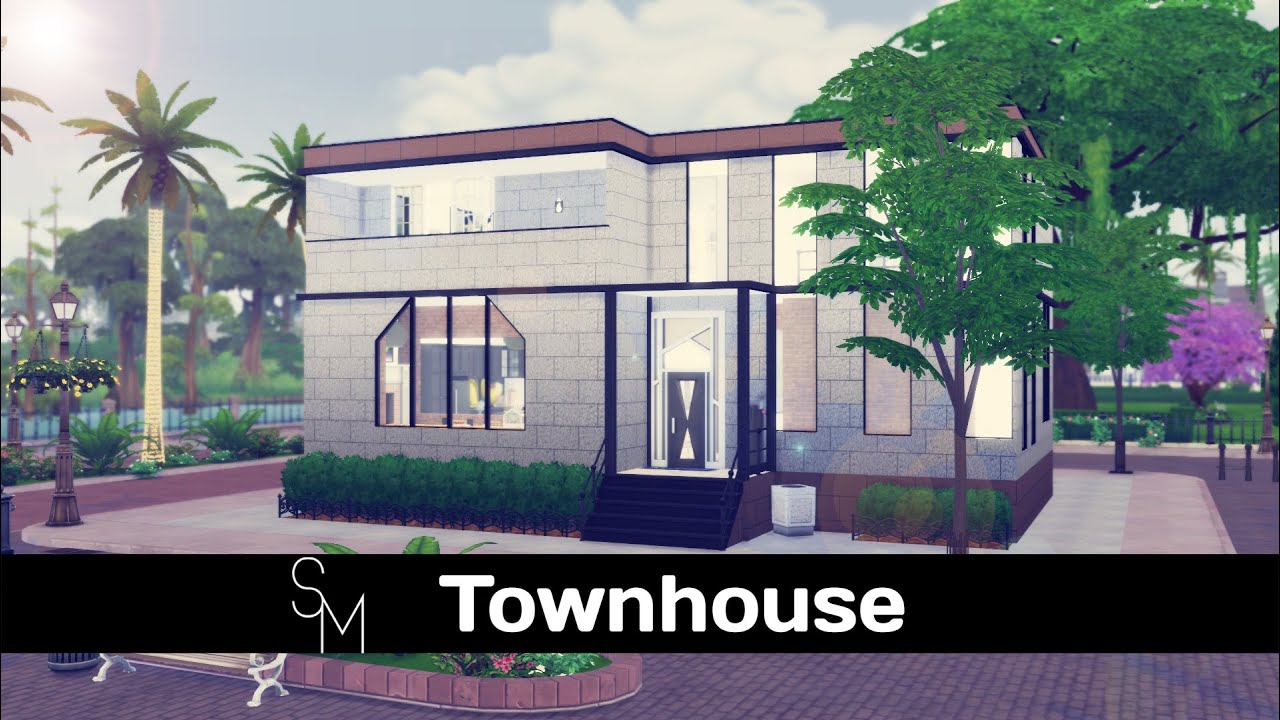 The Sims 4: Speed Build - Townhouse Part 2 [CC links + HOUSE DOWNLOAD ...
