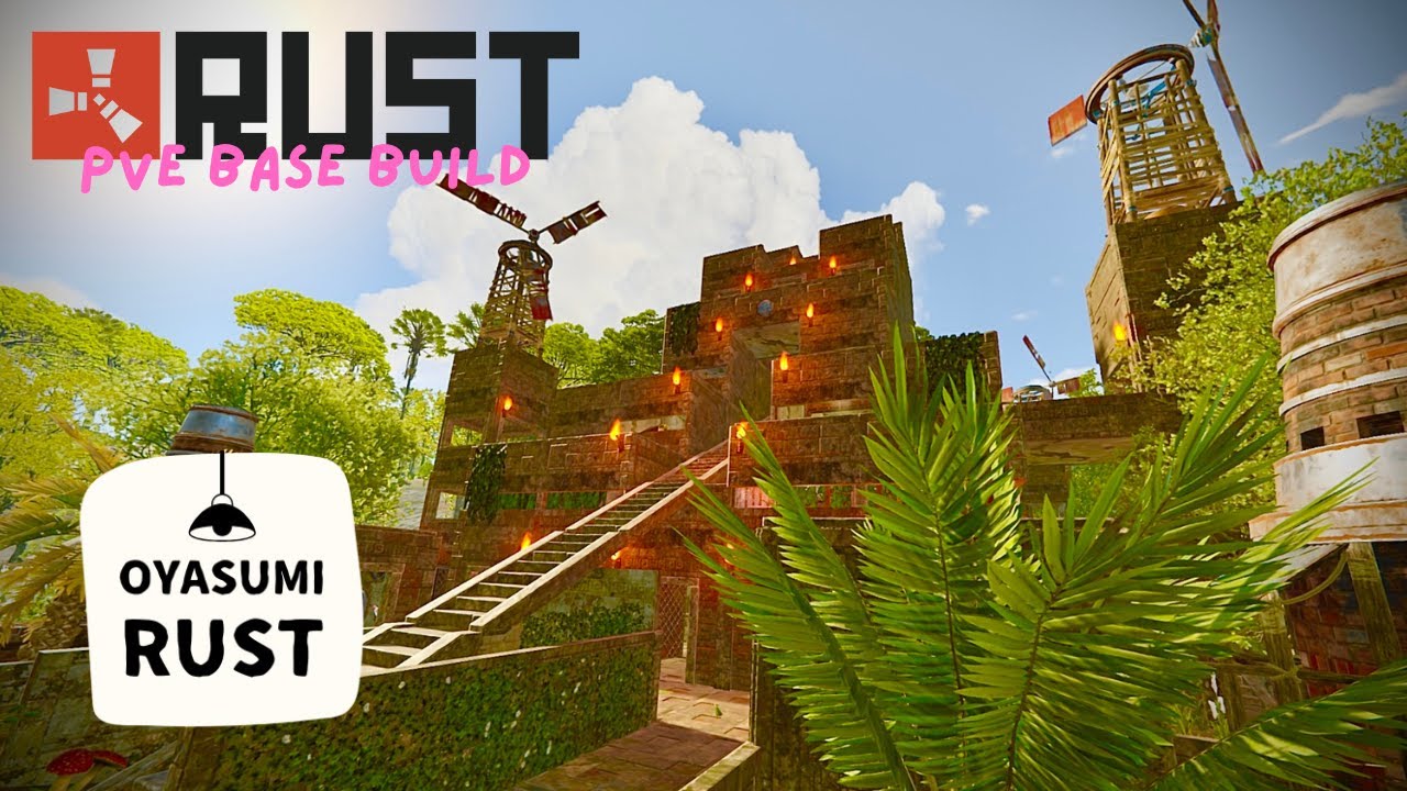 【RUST PVE】遺跡風拠点 明日でお別れ OYASUMI RUST - YouTube