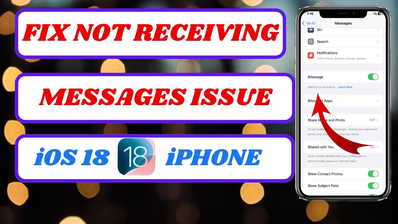 "Fix Not Receiving Messages on iPhone (iOS 18) | Easy Solutions" - YouTube