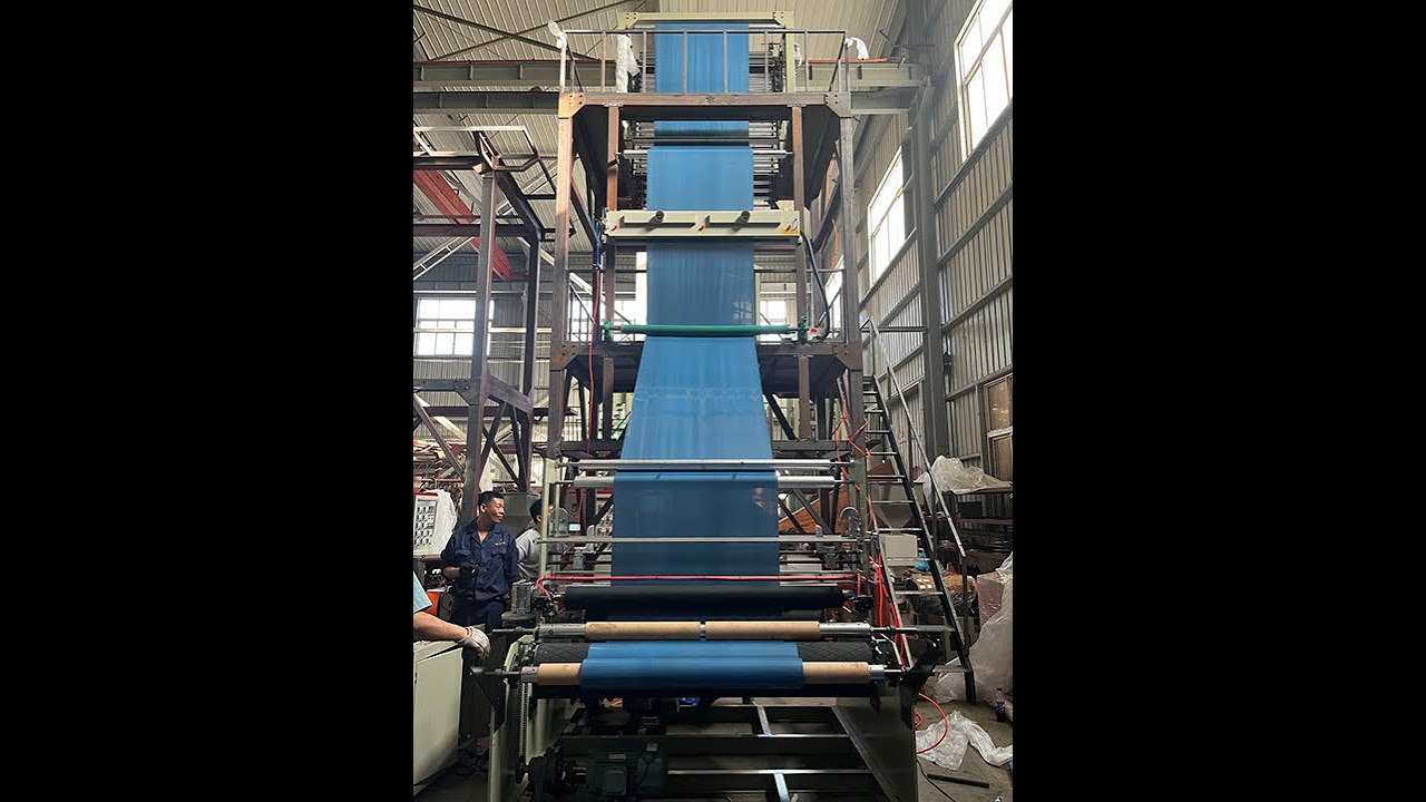 3SJ-G three layer co extrusion rotary die head courier bag film blowing ...
