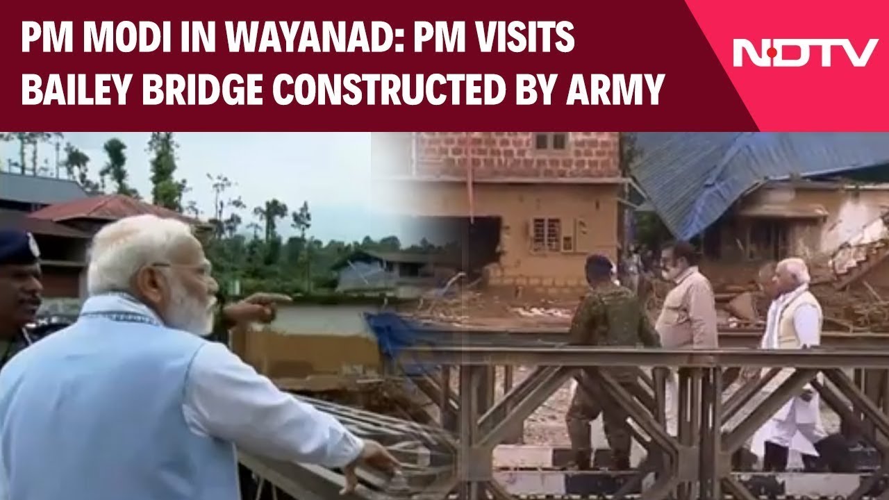PM Modi In Wayanad: PM Visits Landslides-Hit Wayanad - YouTube